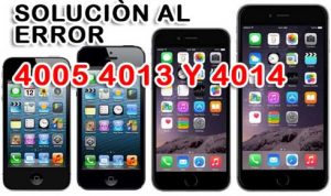 Como solucionar Error 4005, 4013 y 4014 en iPhone o iPad